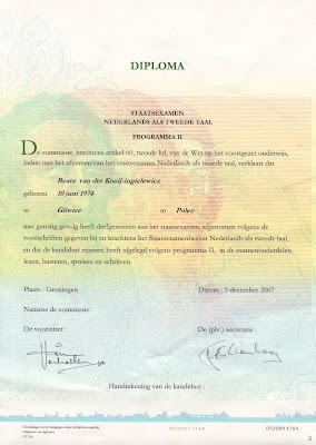 Beata Ingielewicz: NT2 DIploma