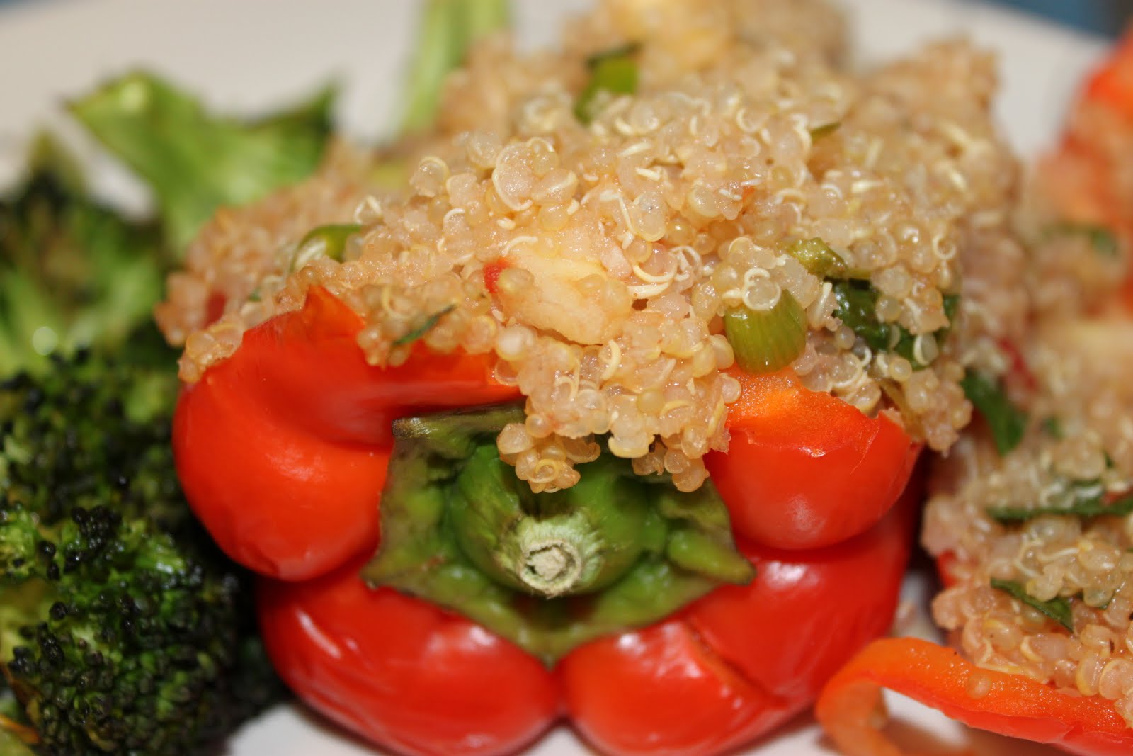 McConkie Menu: Quinoa Stuffed Red Bell Peppers