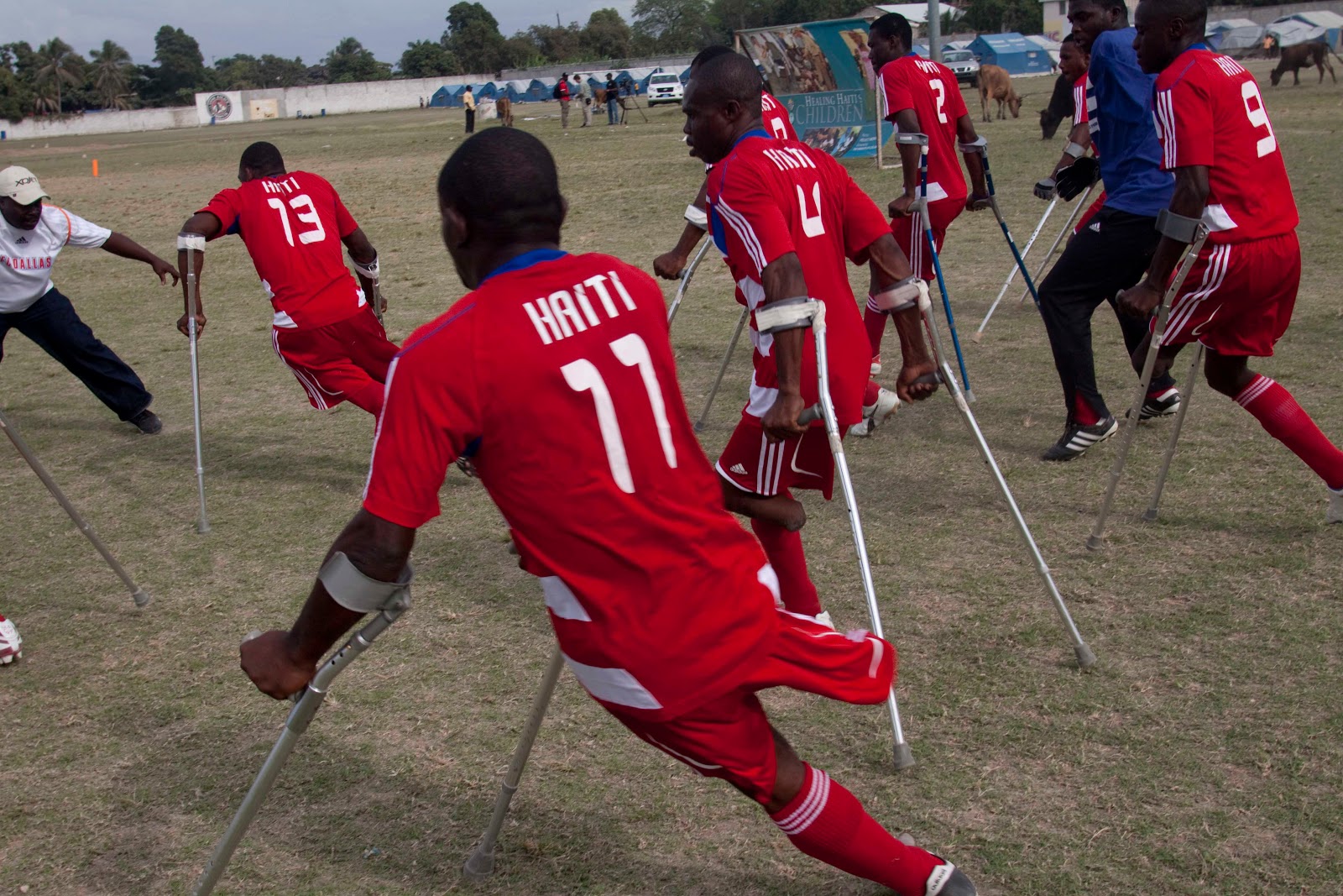 Photodocumentary by Les Stone: Handicapped Football. The earthquake ...