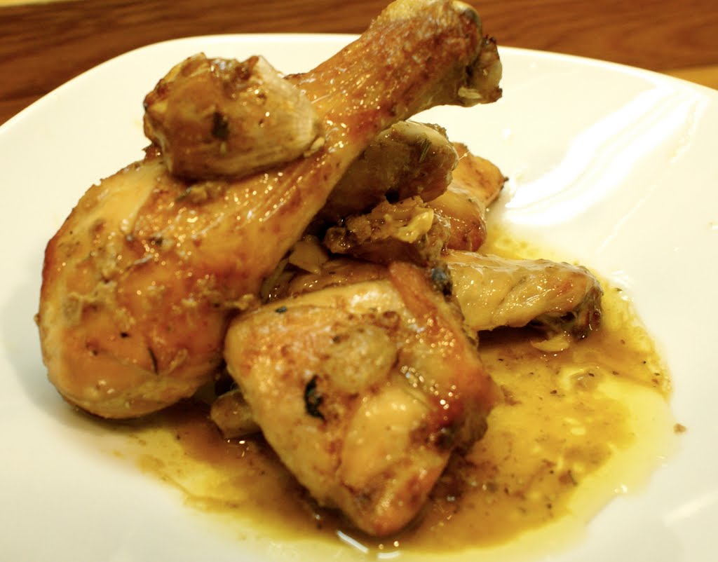 Las Carnes de Marian y Toni: Pollo y conejo al ajillo (al Horno)