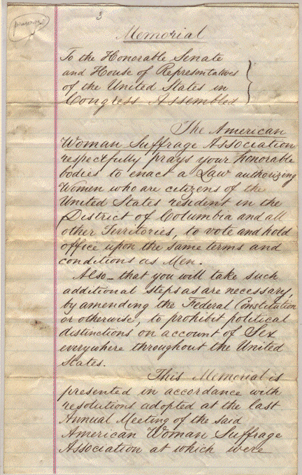 Civil Rights Movement: Woman Suffrage