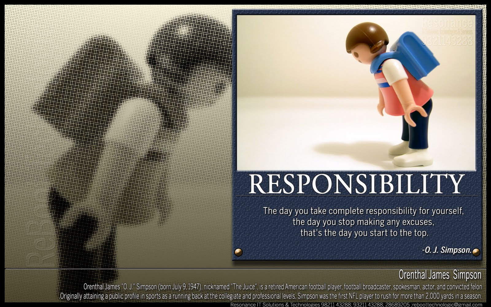 Monday Morning Quotes: Quote On Desk : Responsibility
