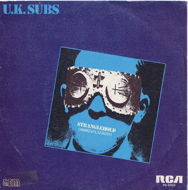 SPANISH BOMBS: U.K Subs - Stranglehold 7" 1980 (1979)