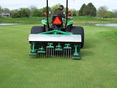 North Shore Country Club Golf Course Maintenance: Deep Tine Putting ...
