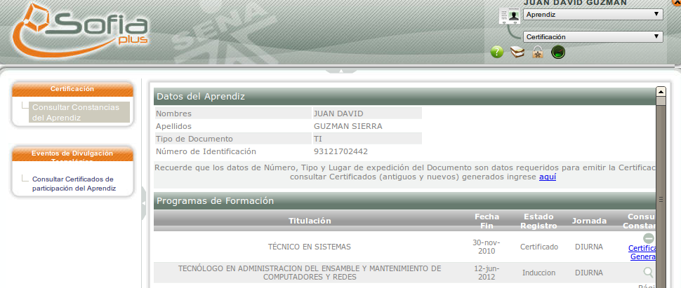UN PUNTO DE ENCUENTRO CON LA TECNOLOGÍA,LAS CIENCIAS Y LA HISTORIA: Roles de Sena-Sofia-Plus