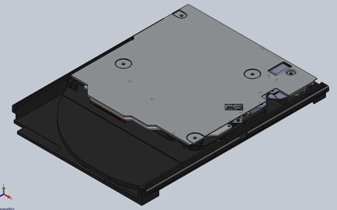 A Collection of my CAD Designs: Dell Latitude CD-ROM Module
