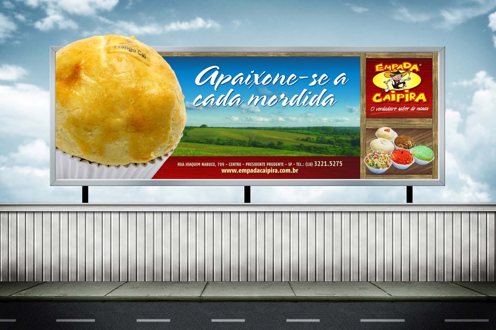 LEO MARIANO - Designer Gráfico: Outdoor Empada Caipira