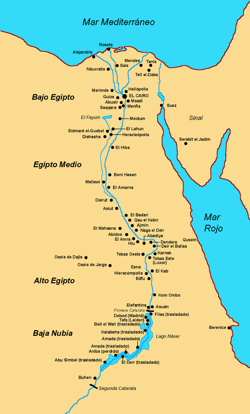 Deir El Medina Location Map