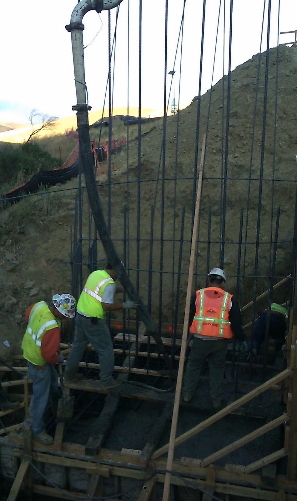 Vasco Safety Improvements - Phase 1: Brushy Creek Bridge Footing Pour