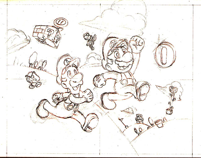 Phillip's Blog: Super Mario Bros. sketch