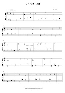 Partitura Facil: Aprende Piano Gradualmente: Giuseppe Verdi, partituras ...