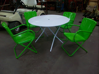 Everyone Goes to Mick's: 4 Of A Kind, Some Lawn Chair Restoration.