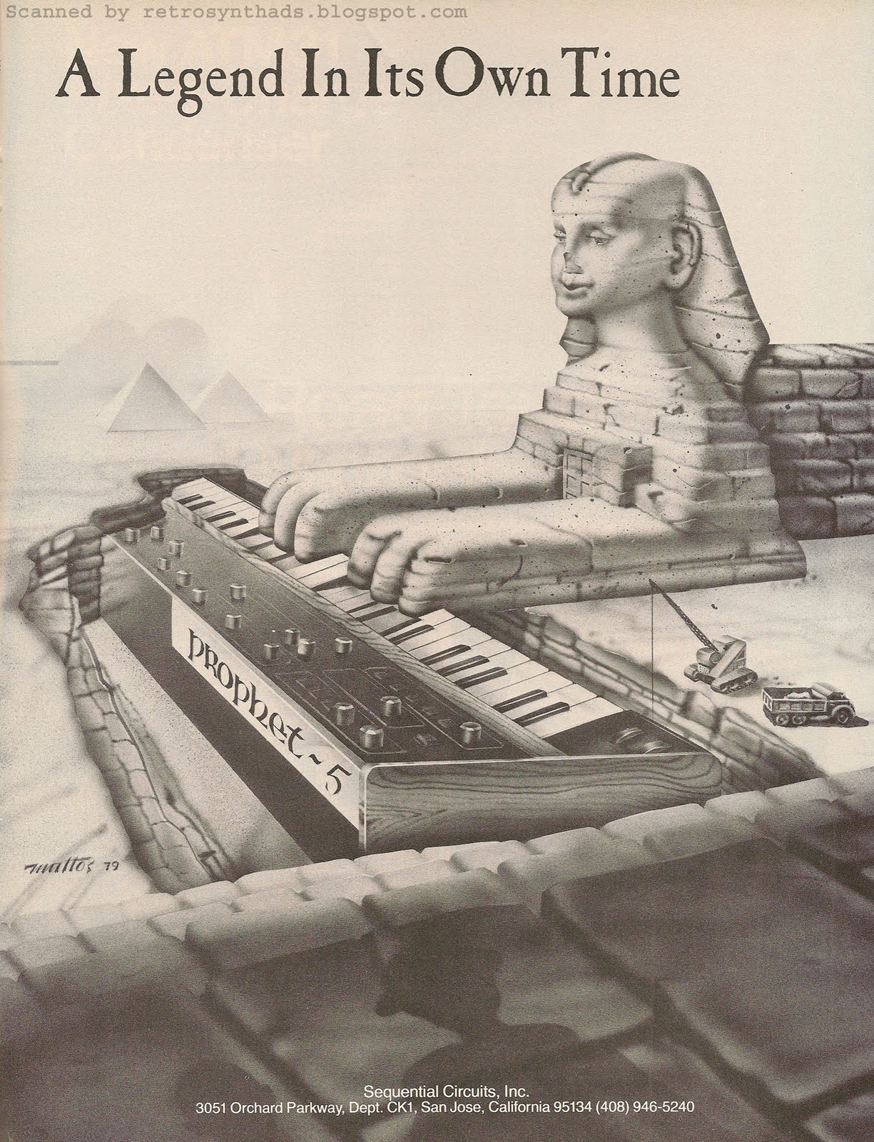 Retro Synth Ads: Sequential Circuits Inc. Prophet-5 "A Legend In Its ...
