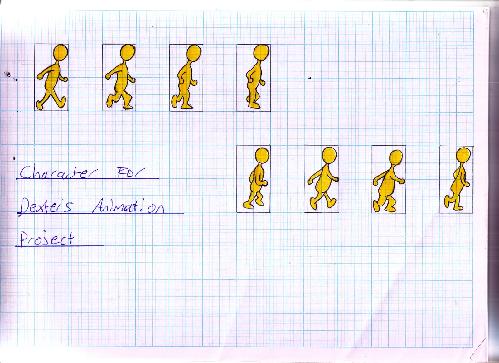 Sam Coney NAGD: Storyboard Walk Cycle Character