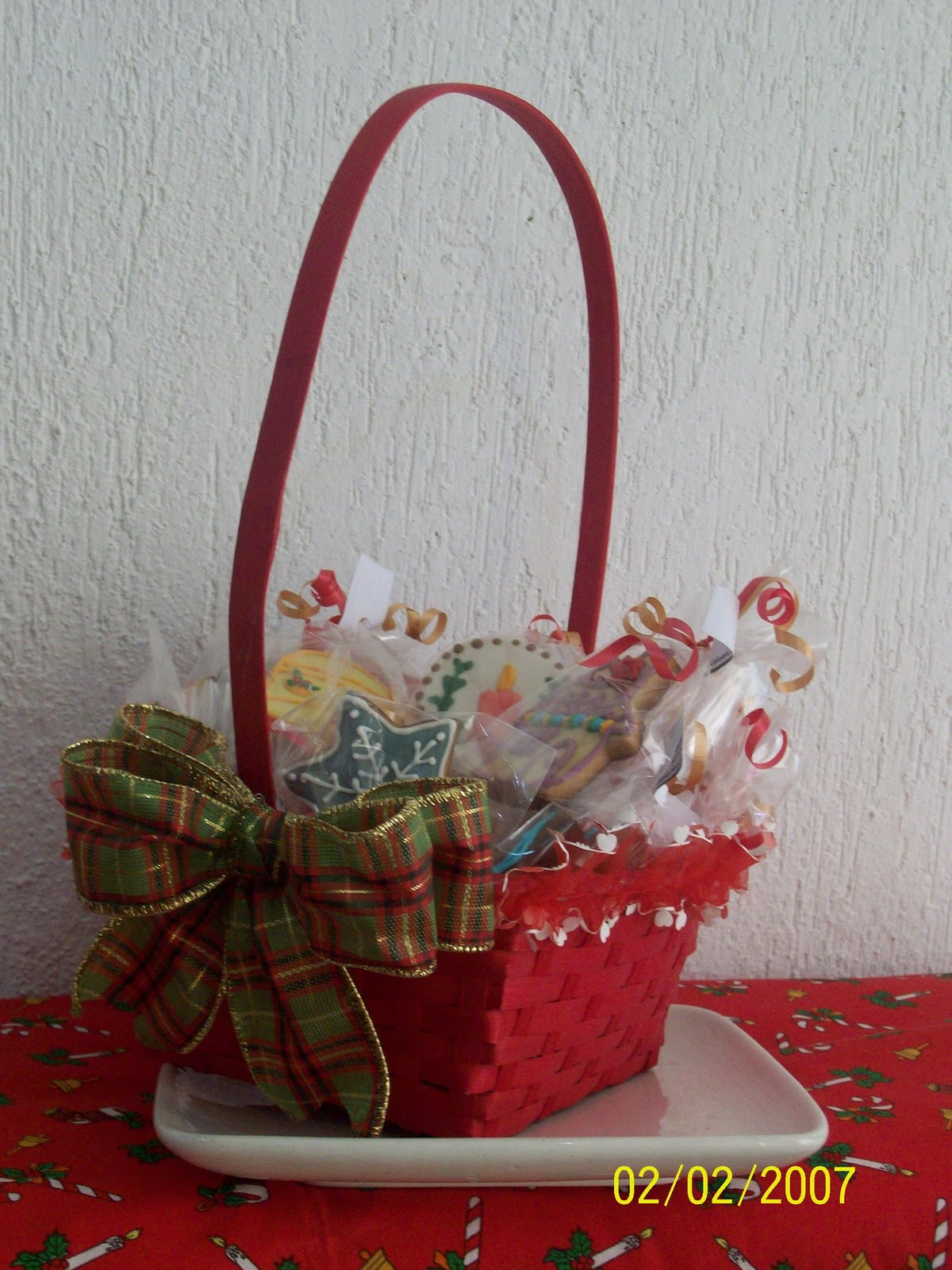 Quichita Art. Galletas artesanales.: La canasta de galletas para regalar!!!