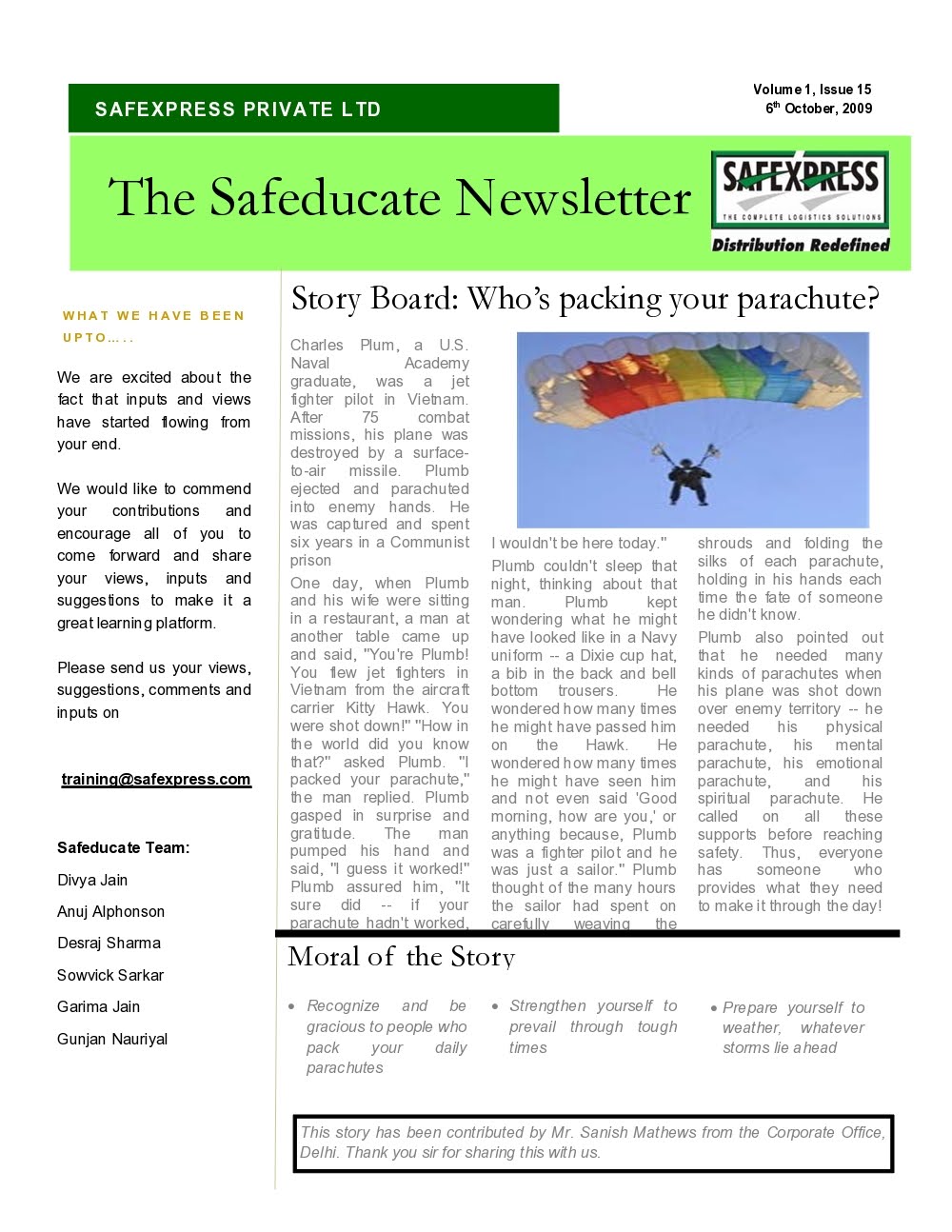 SAFEDUCATE : The Safexpress Institute of Learning