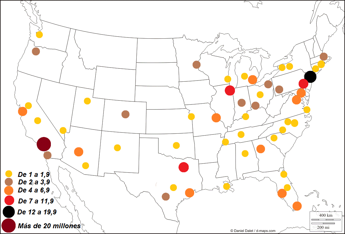 Las ciudades mas pobladas