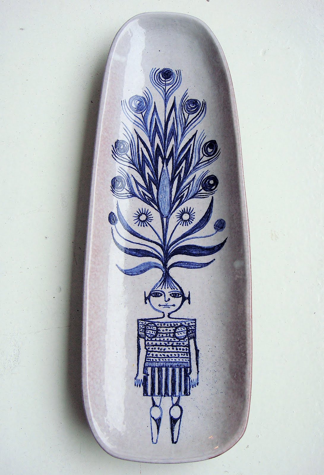 WOUTER HARVEY: Hugria Large Dish.1960's