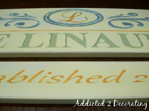 Hand Painted Family Name Sign - Addicted 2 Decorating®