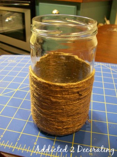 Jute-Wrapped Jar Vase - Addicted 2 Decorating®
