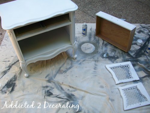 Bailey's Bedside Table:: Before & After - Addicted 2 Decorating®