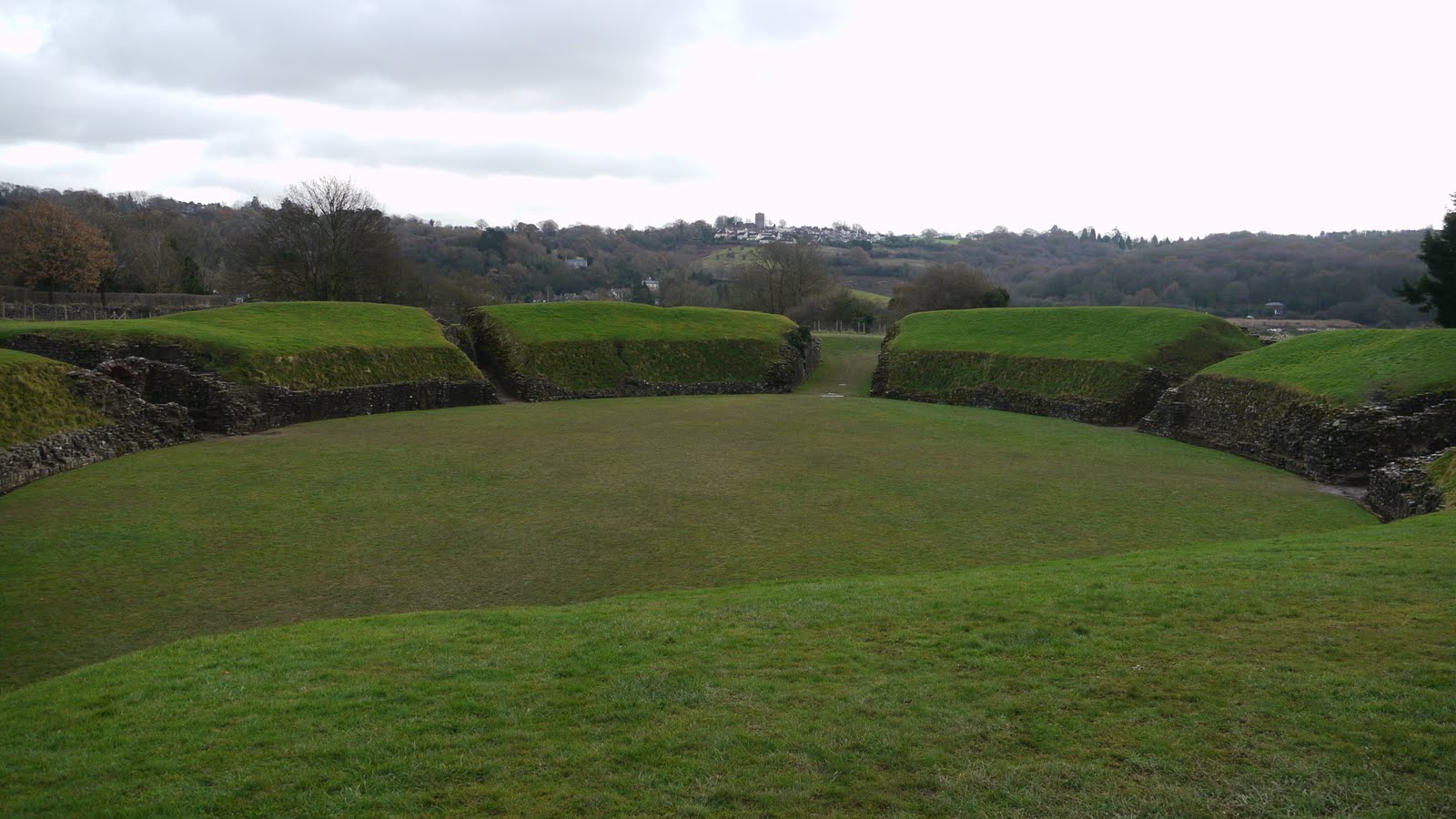 Caerleon Amphitheatre South Wales - Britain All Over Travel Guide
