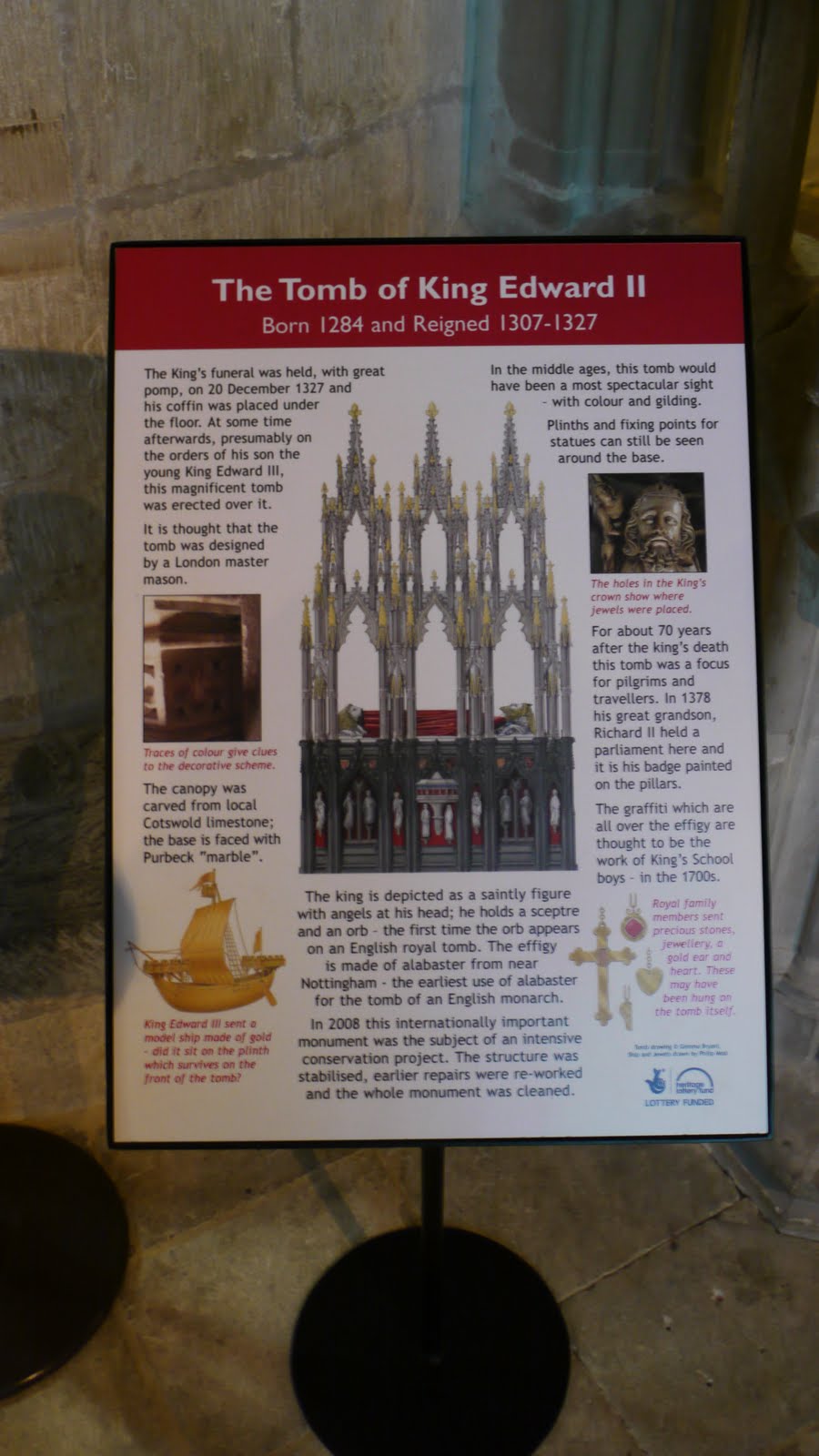 Tomb of King Edward II - Britain All Over Travel Guide