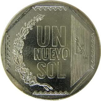 numismatica del peru-billetes-monedas: 1 NUEVO SOL