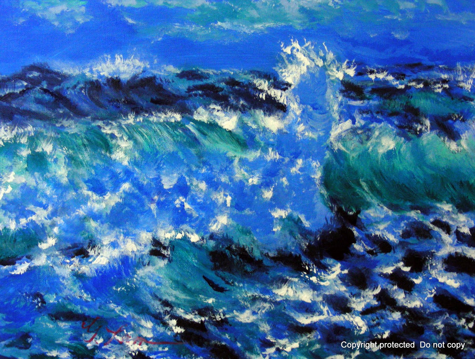 Artscanyon Gallery: Seascape Painting - The Seventh Wave
