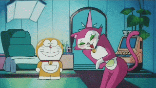 Why the mouse eat doraemon ears?