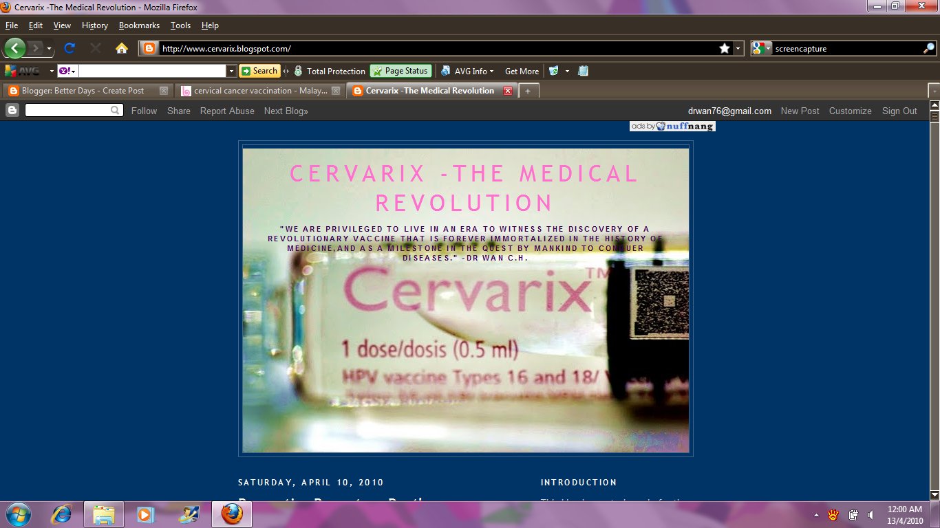 Cervarix -The Medical Revolution: Cervarix.What else can be done?