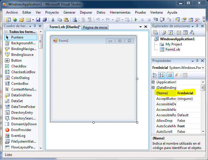 VISUAL BASIC 2012: FORMULARIOS: PROPIEDADES, EVENTOS Y MÉTODOS