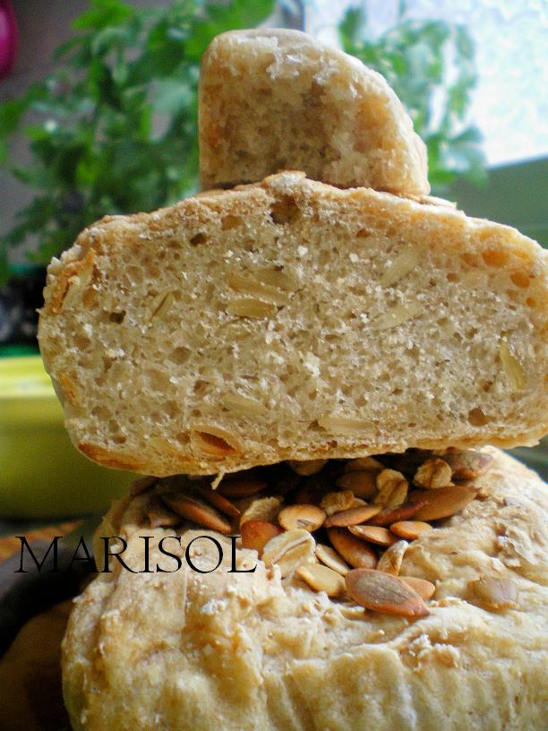 COCINA CONMIGO: Pan con pipas de calabaza y salvado