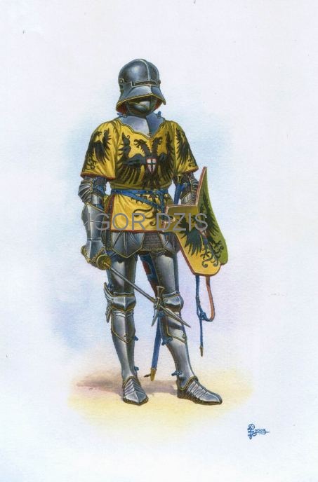 IGOR DZIS BATTLE PAINTING: German Knight XV century