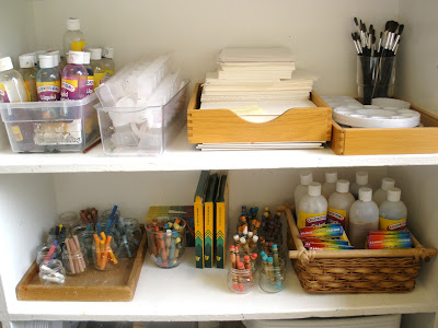 Part Two: Organize art supplies the preschool way