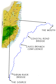 Belize, LAND OF THE FREE : RIOS DE BELICE - RIVERS OF BELIZE - SIBUN RIVER