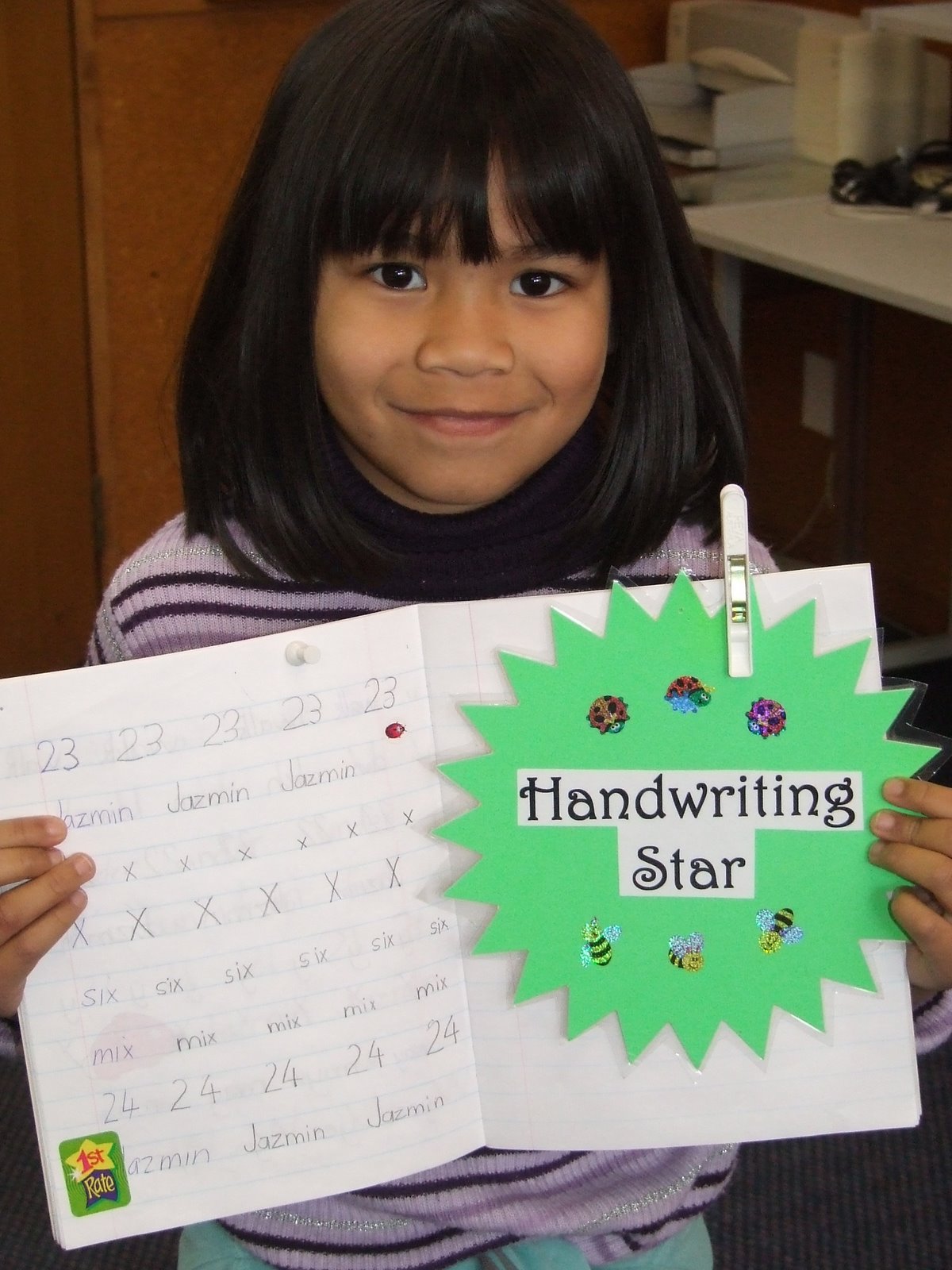 H3 North East Valley Normal School : Handwriting Star