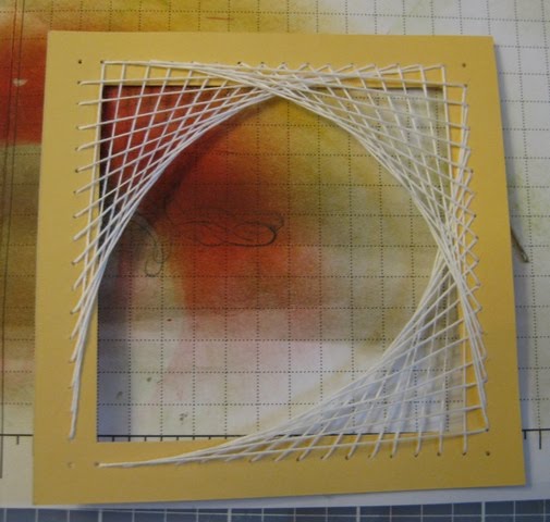 Stamp-n-Design: String Art Yellow Rose