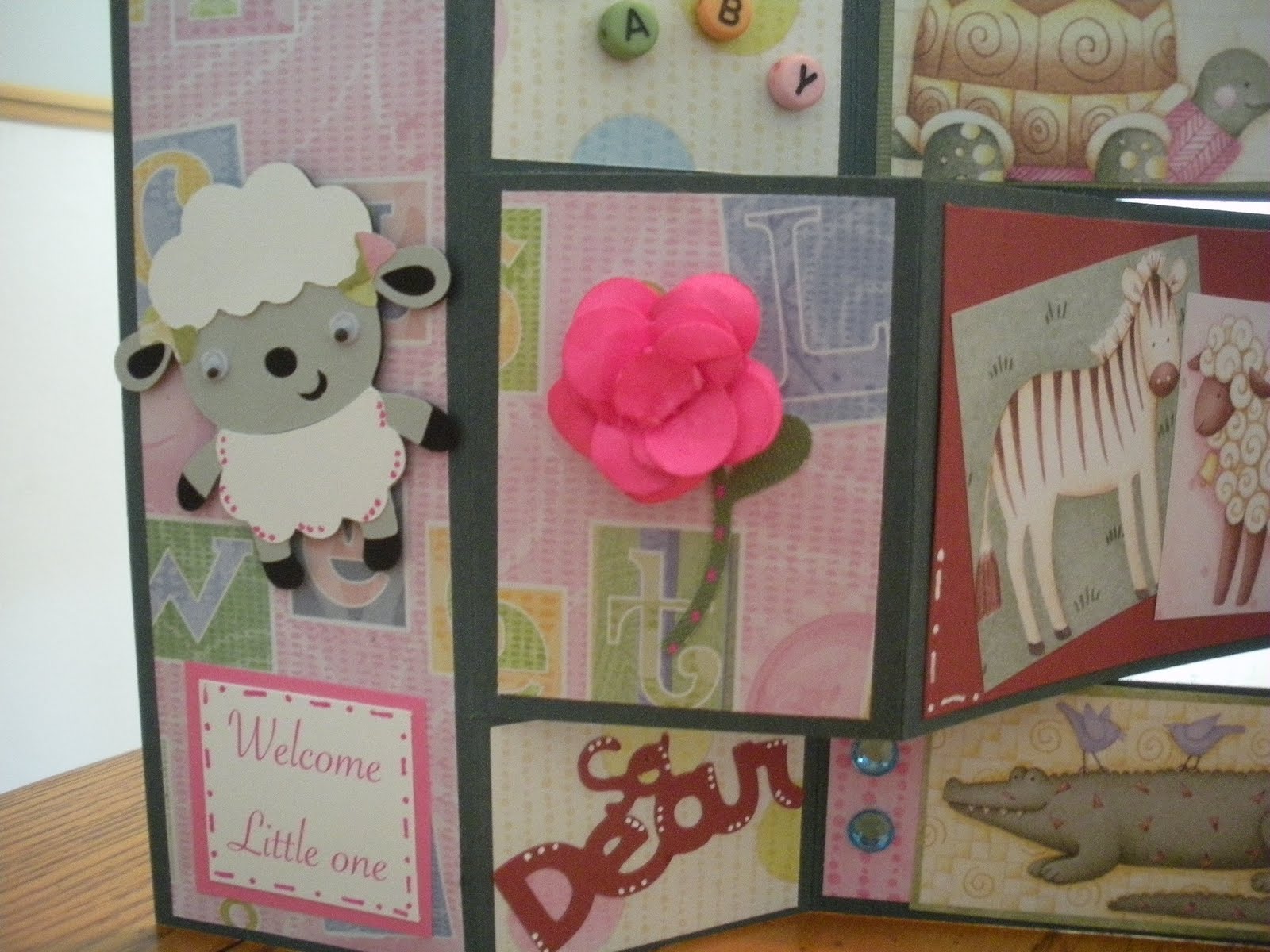 Funky Cards: Tri-fold Shutter Card:)