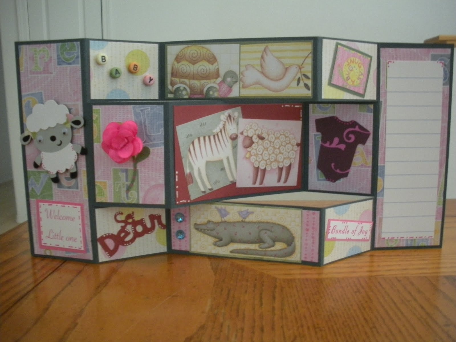 Funky Cards: Tri-fold Shutter Card:)