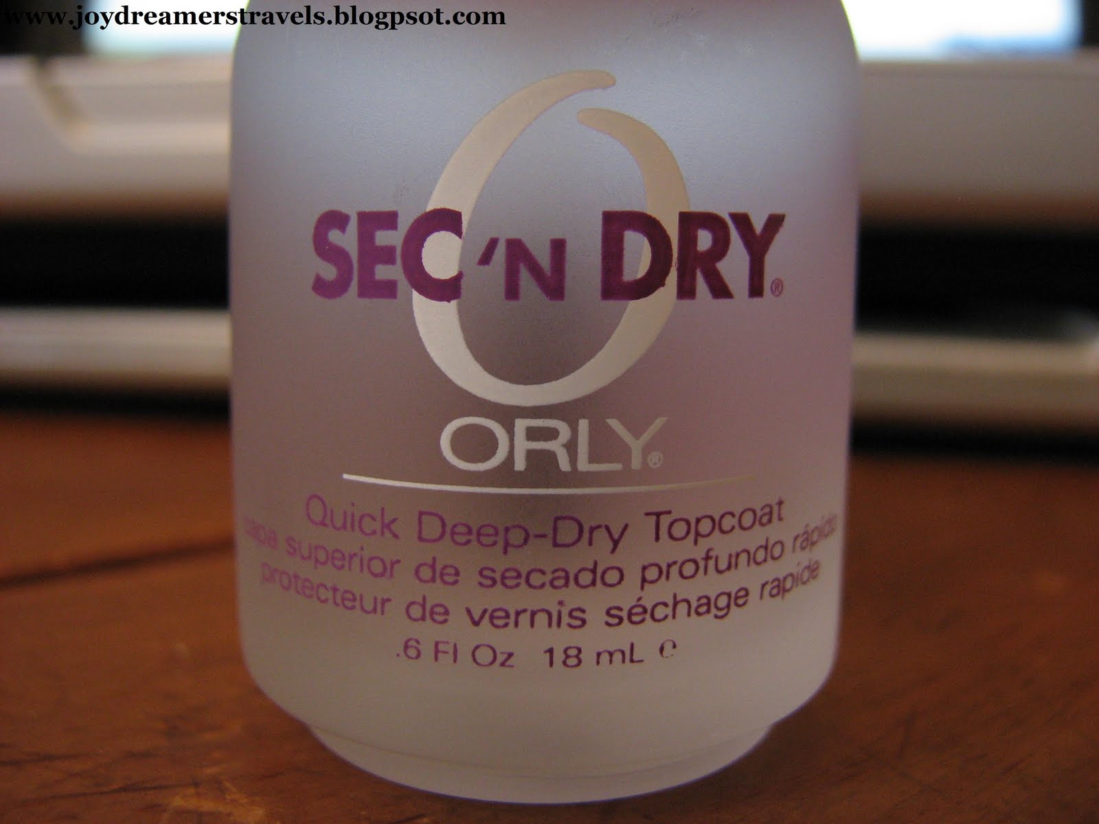 Joydreamer: Review: Orly Sec N' Dry Quick Deep-Dry Topcoat