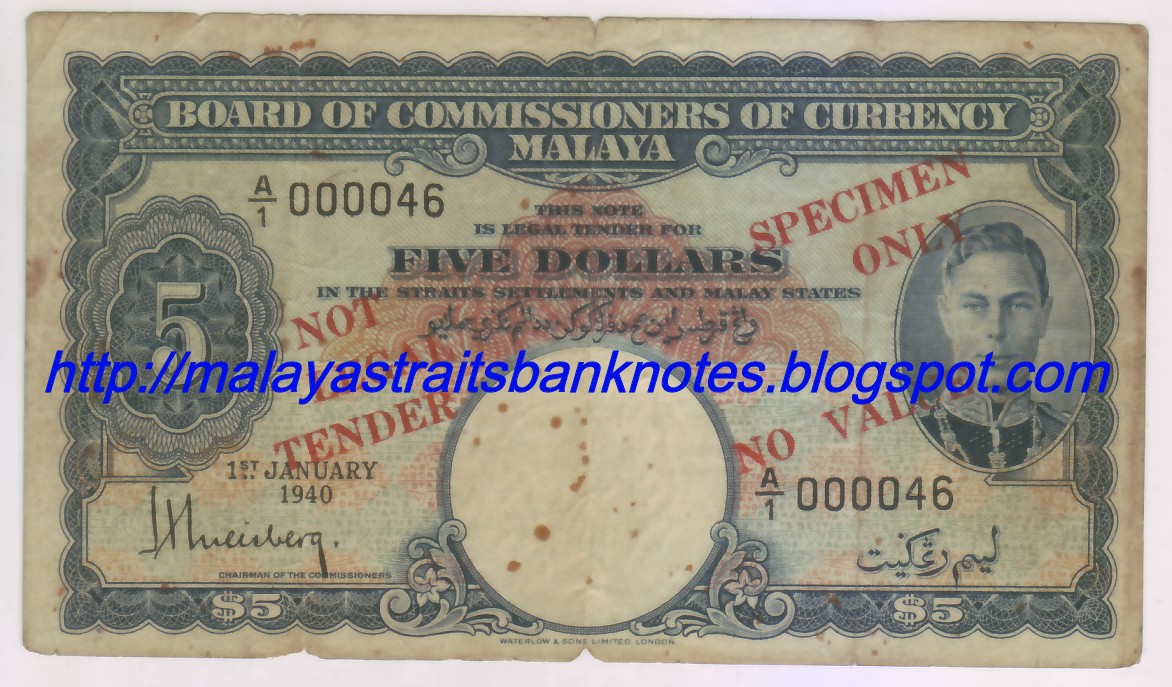 Banknotes From British Malaya and Malaysia (Contact Us If U Have ...