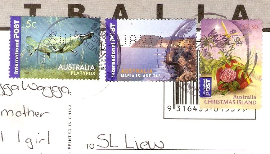 Postcard A La Carte: Australia - Map postcards