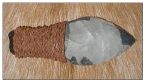 Home educating the kids: Flint knapping