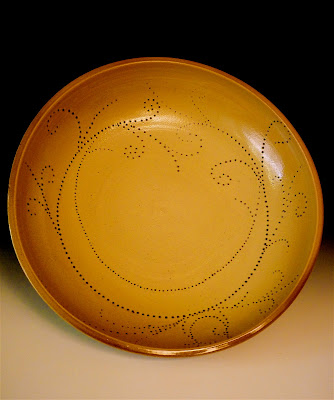 Thistle Creek Pottery: My version of slip trailing