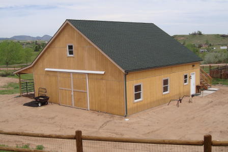 A2 Construction: Custom Barn Finished, Before Exterior Paint
