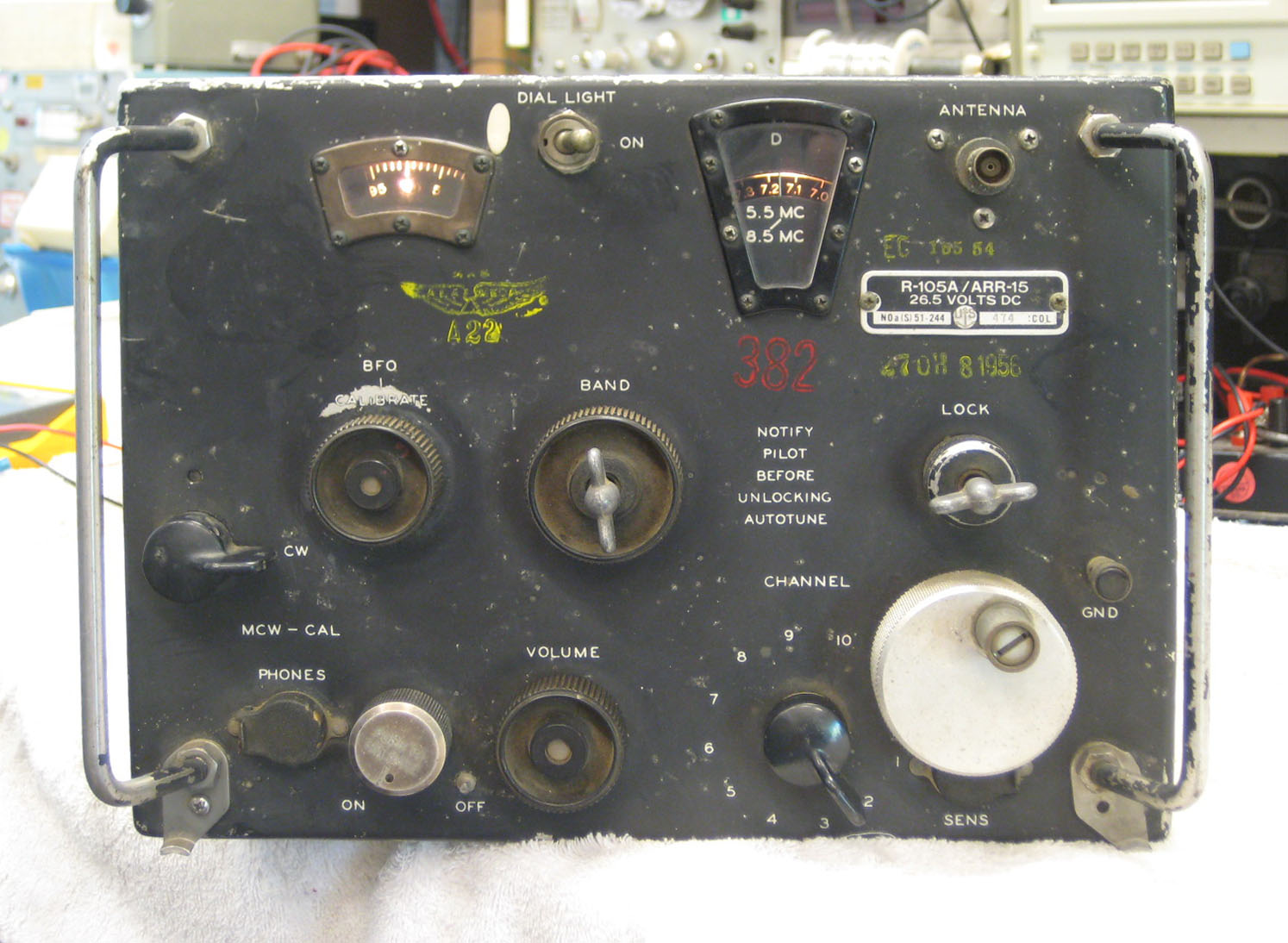 K6JCA: R-105A/ARR-15 Receiver