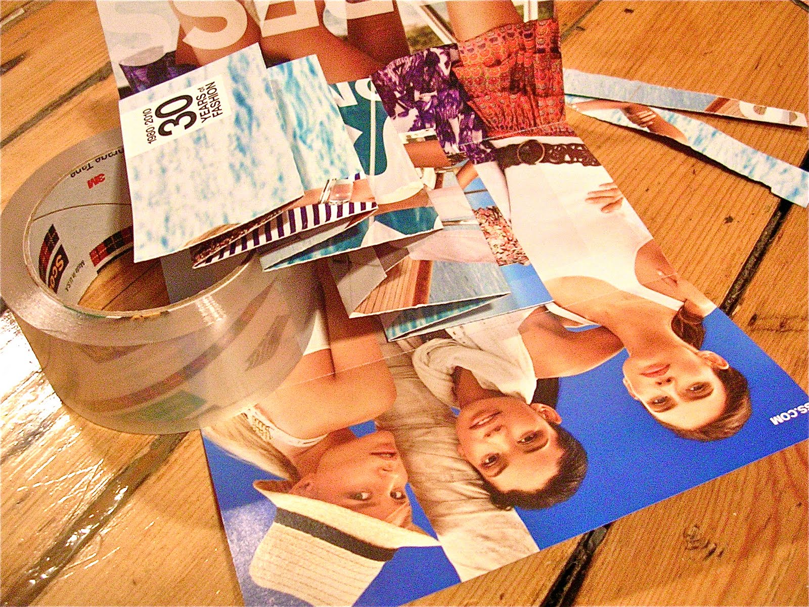 For A Rainy Day: Collage Wallet Extravaganza
