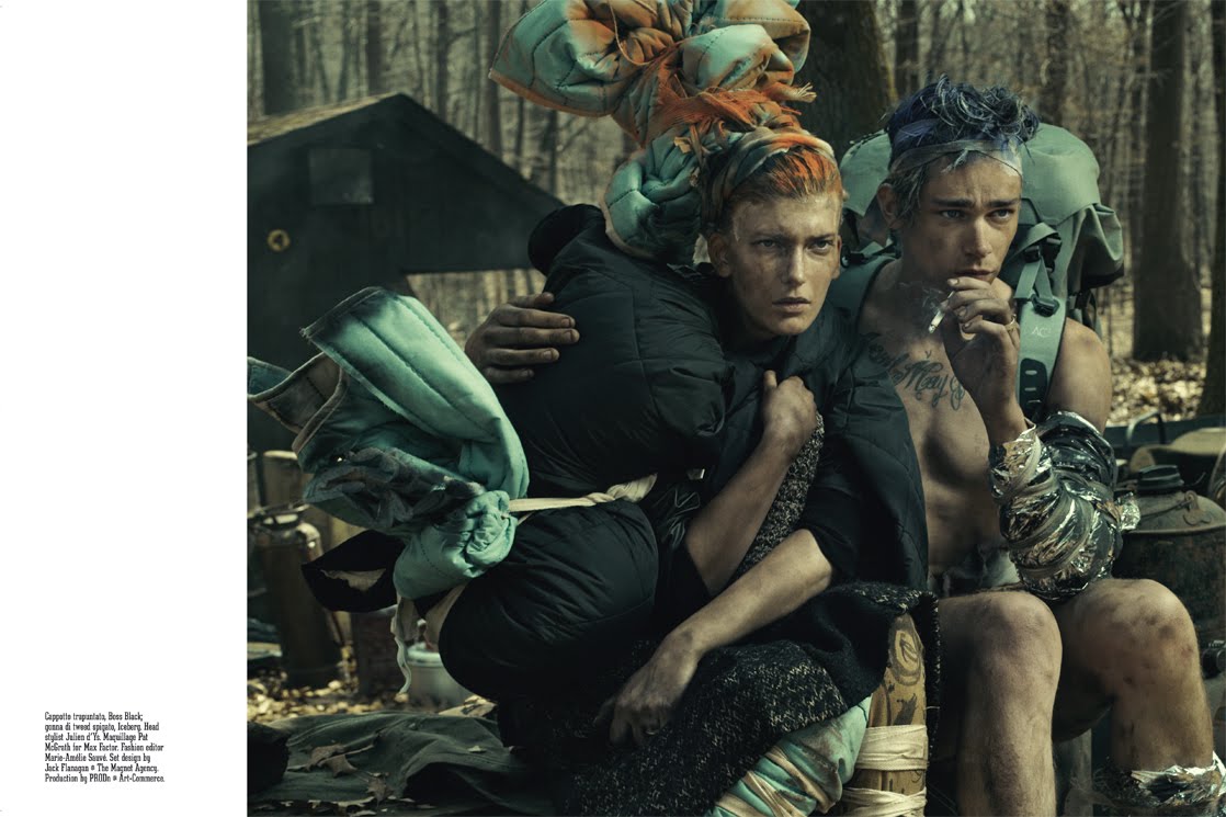 fashion production: steven meisel