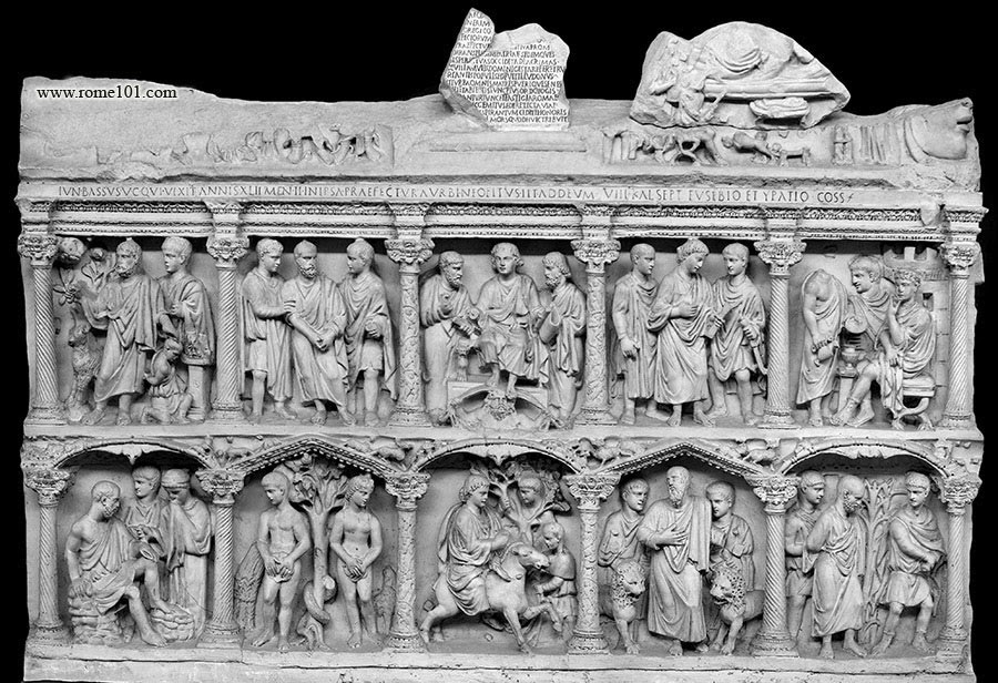 Sarcophagus Of Junius Bassus Adam And Eve